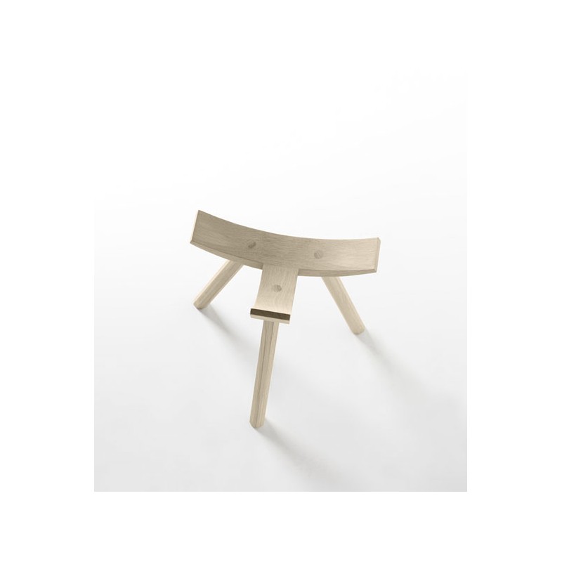 Hiruki stool - solid oak - L'Atelier Français