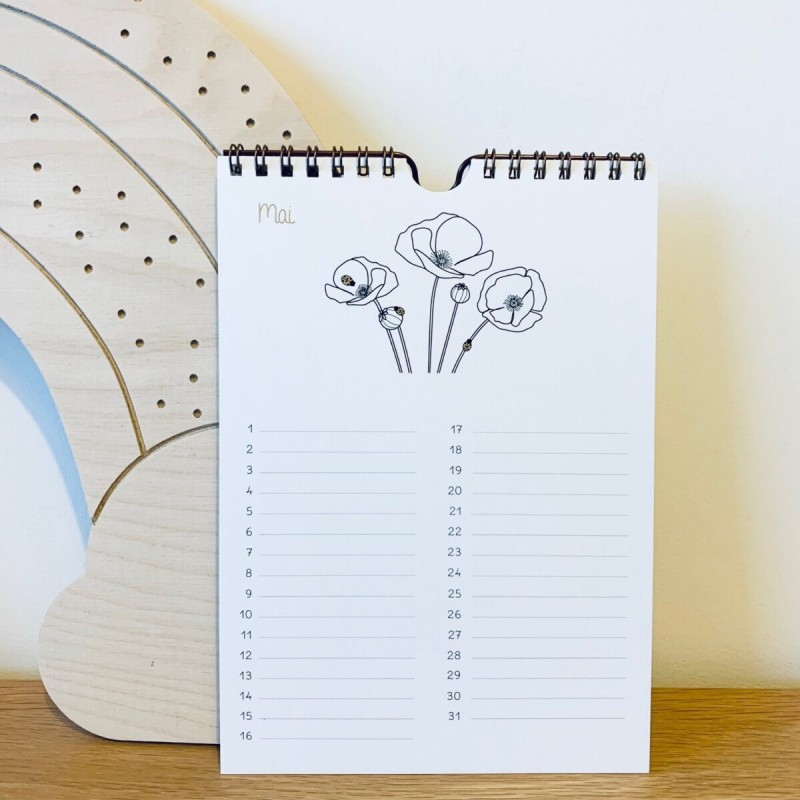 Botanical birthday calendar- L'Atelier Français