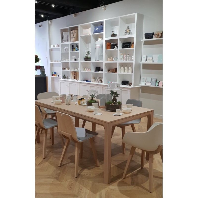 Table à manger (avec allonge) - chêne massif- L'Atelier Français